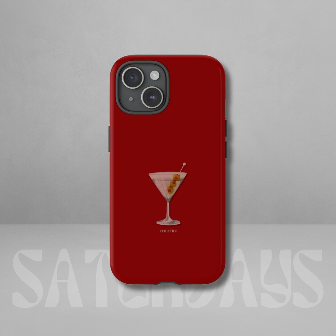 Martini Phone Case, Cocktail Drinks Phone Case, Trendy Cute Aesthetic ...