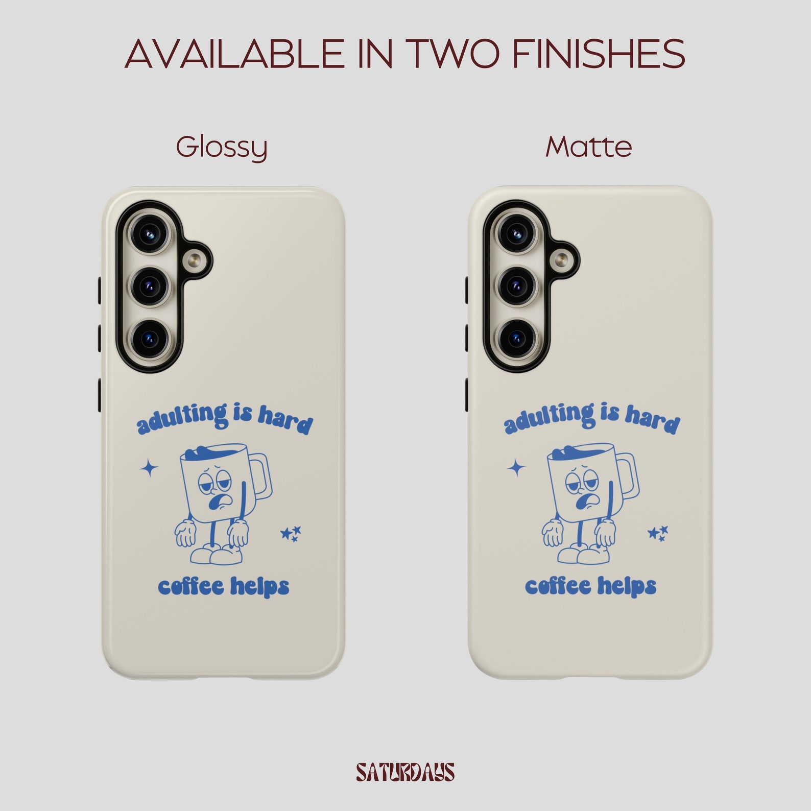 Retro Coffee Mascot Phone Case, Coffee Pun Gift, Cute Espresso ...
