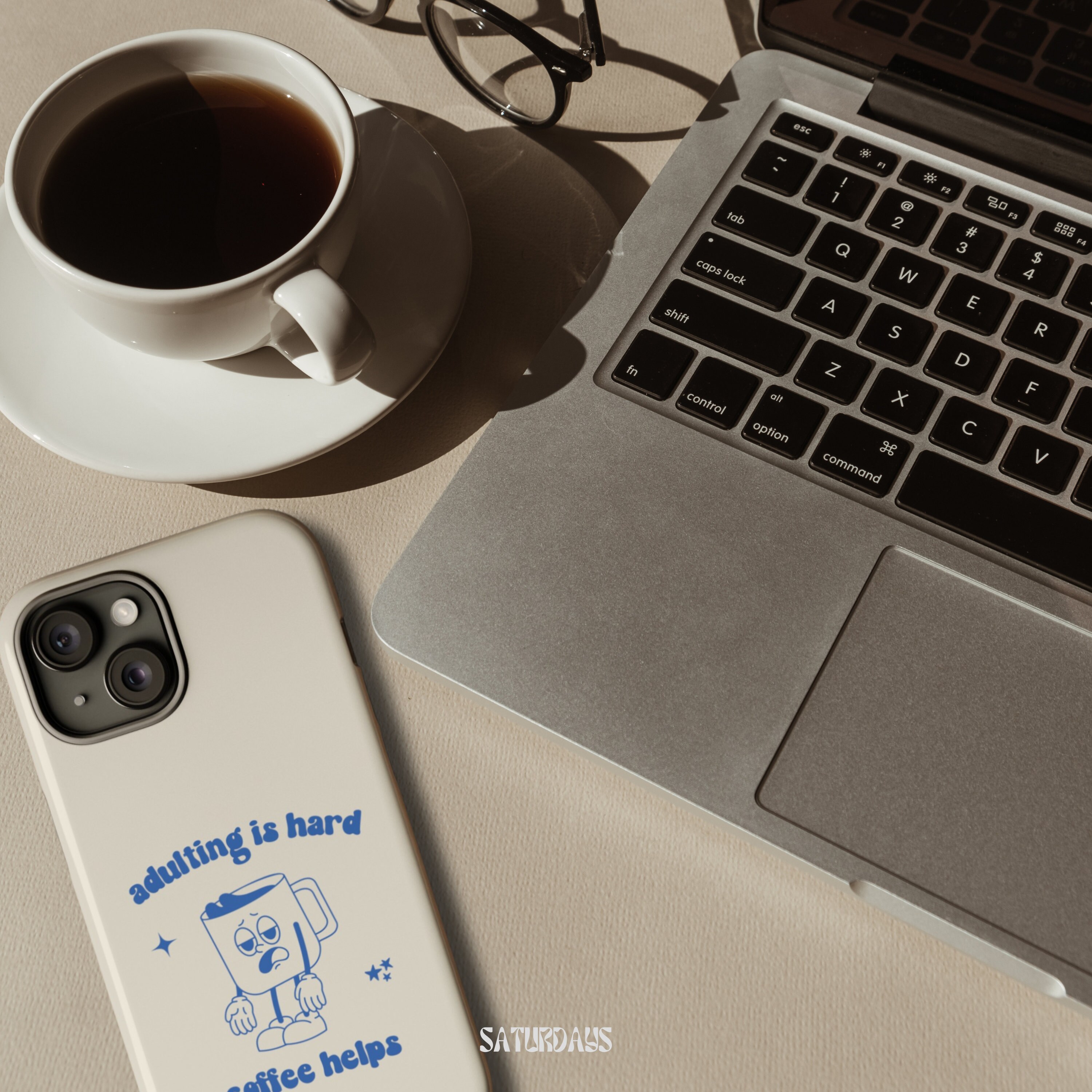 Retro Coffee Mascot Phone Case, Coffee Pun Gift, Cute Espresso ...