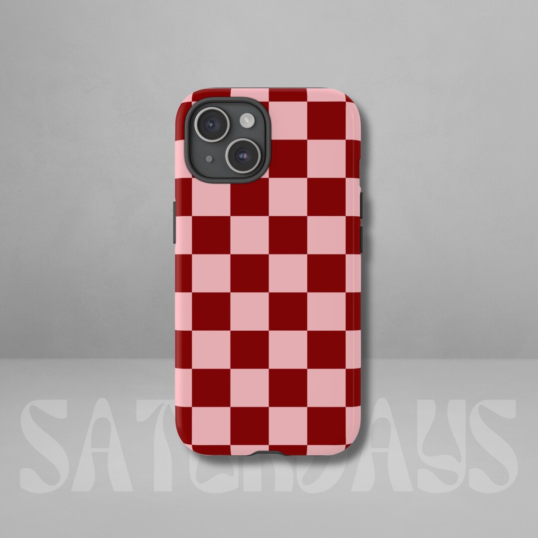 Checkers Phone Case, Classic Pattern Phone Case, Cute Aesthetic Phone ...