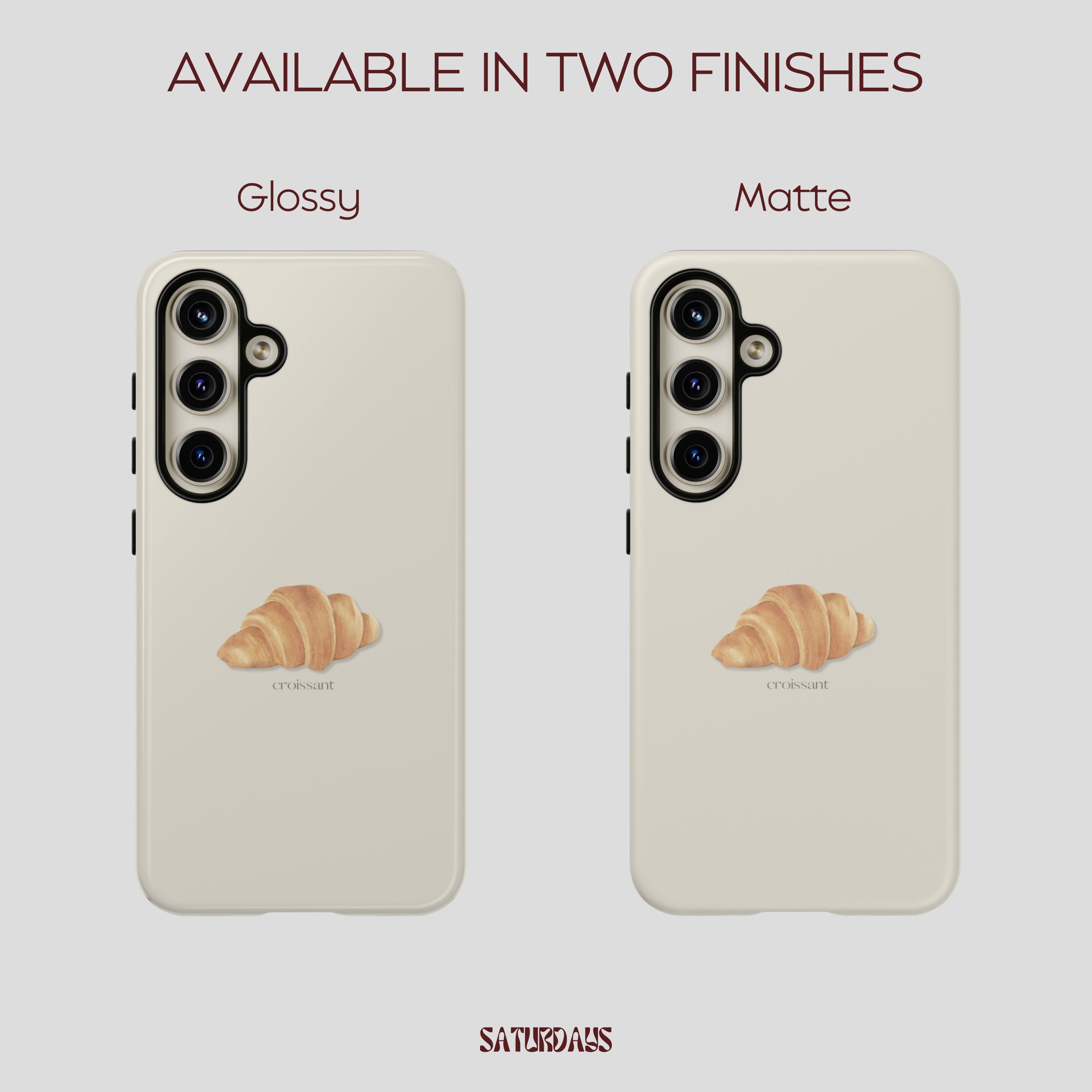 Croissant Phone Case, French Food Phone Case, Pastry Cute Aesthetic ...