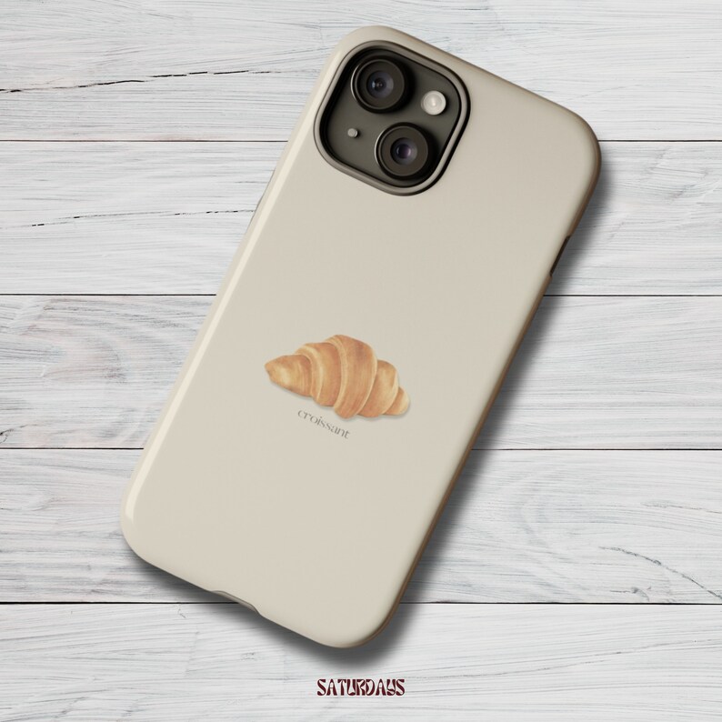 Croissant Phone Case, French Food Phone Case, Pastry Cute Aesthetic ...