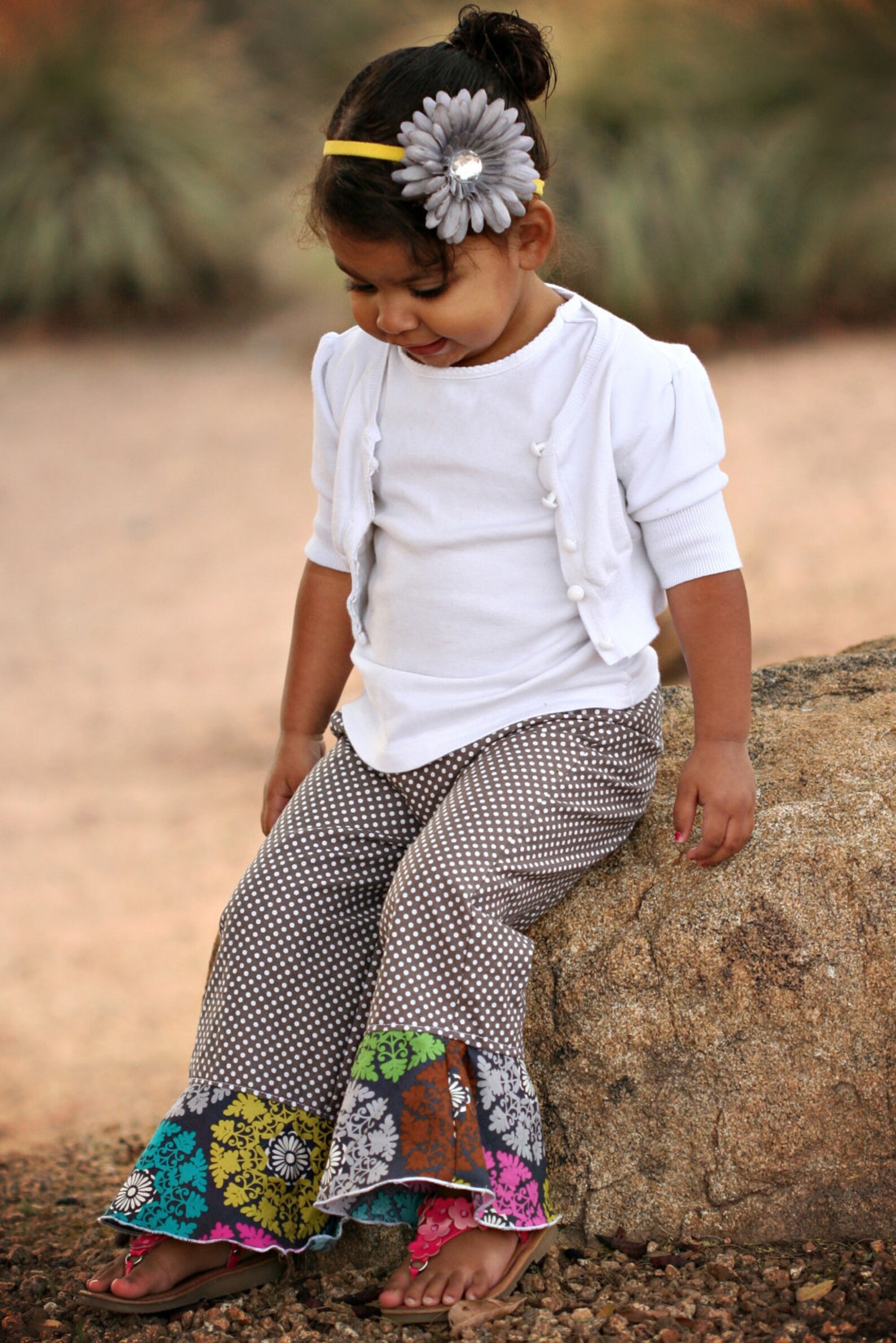 Flounce Ruffle Pants - INSTANT Download - Pdf Sewing Pattern - Capri or ...