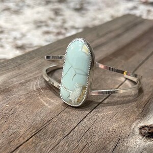 Brazilian Turquoise Sterling Silver Handmade Cuff Bracelet - Etsy