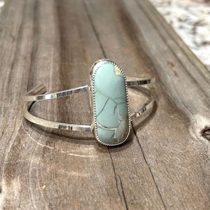 Brazilian Turquoise Sterling Silver Handmade Cuff Bracelet - Etsy