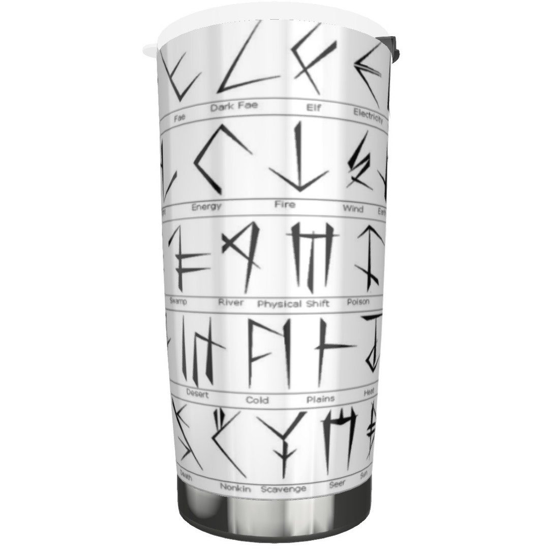 Therian Language Tumbler 20oz Stainless Steel Spill-proof Otherkin Alter Human Drinkware ...