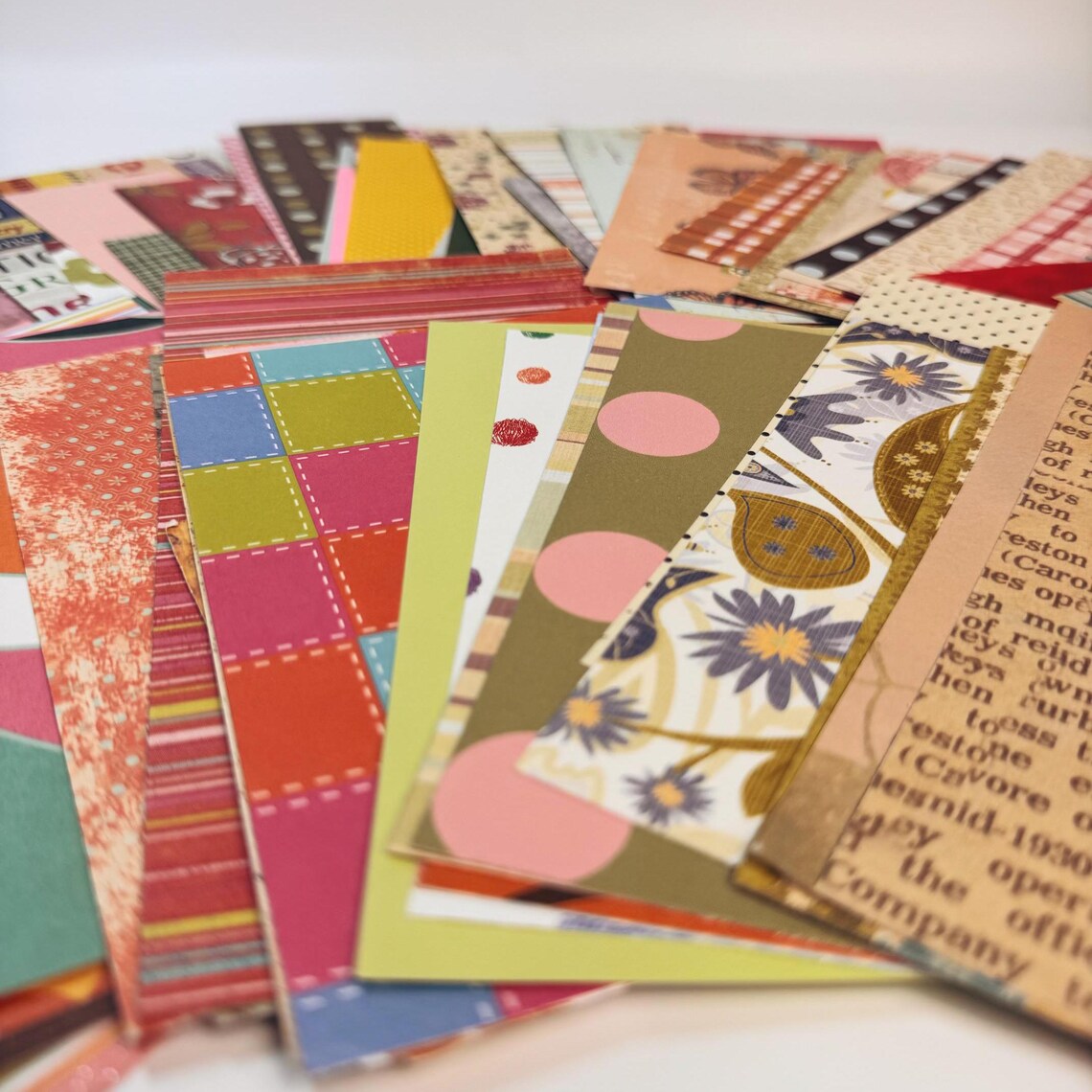 100 Pc Scrap Paper Packs for Scrapbooking - Junk Journals - Cards ...