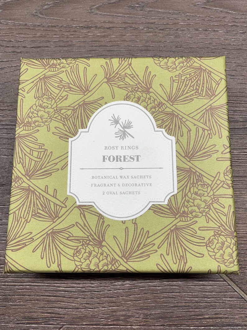 Rosy Rings Forest Botanical Wax Sachets, Oval, 2 per Box - Etsy