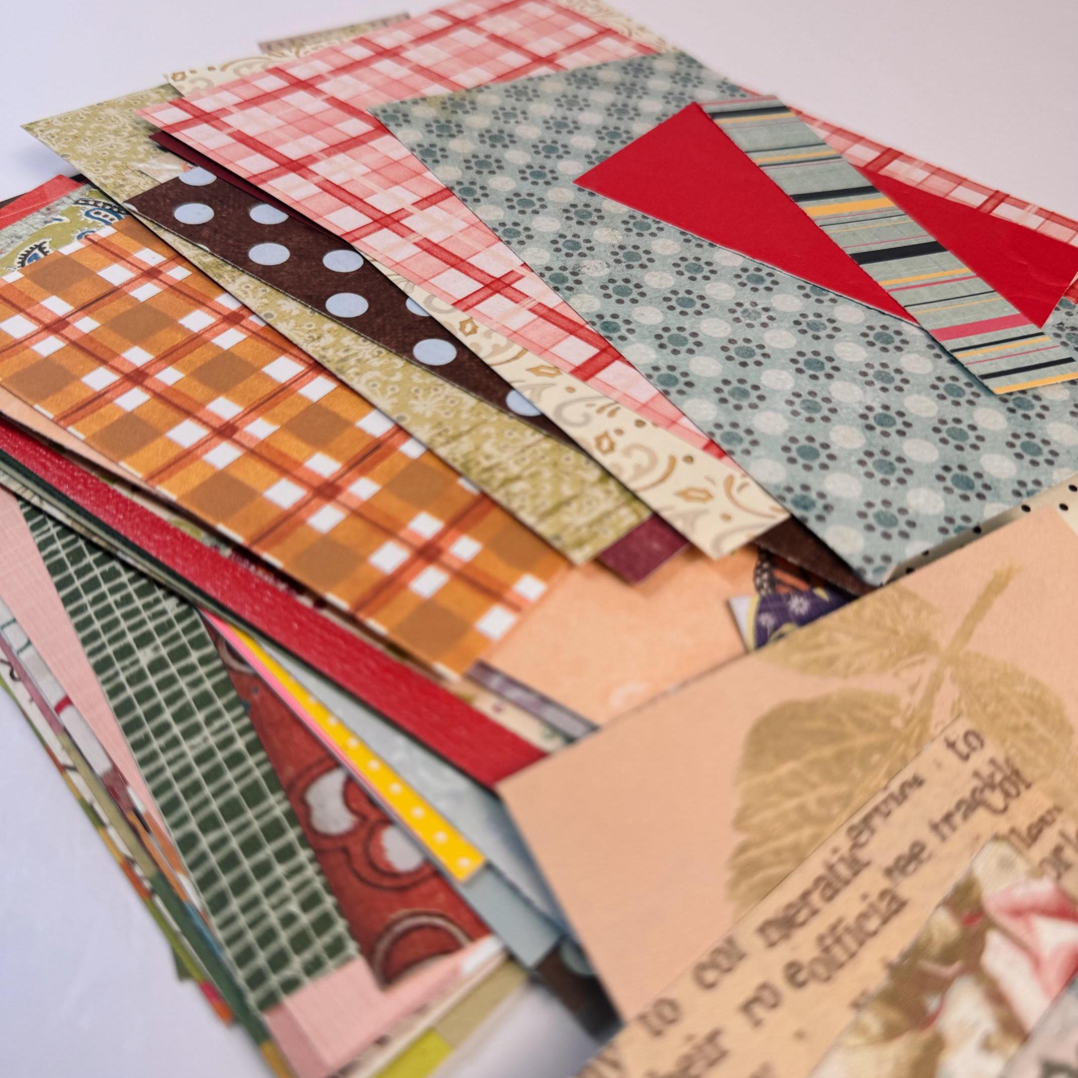 100 Pc Scrap Paper Packs for Scrapbooking - Junk Journals - Cards ...