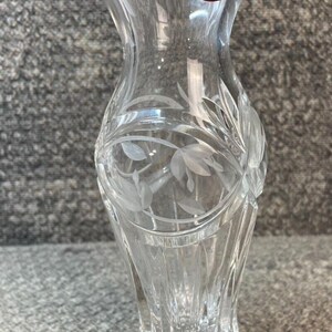 Vintage Gorham Hand Cut Crystal Vase Made in Poland 6.75" Floral ...