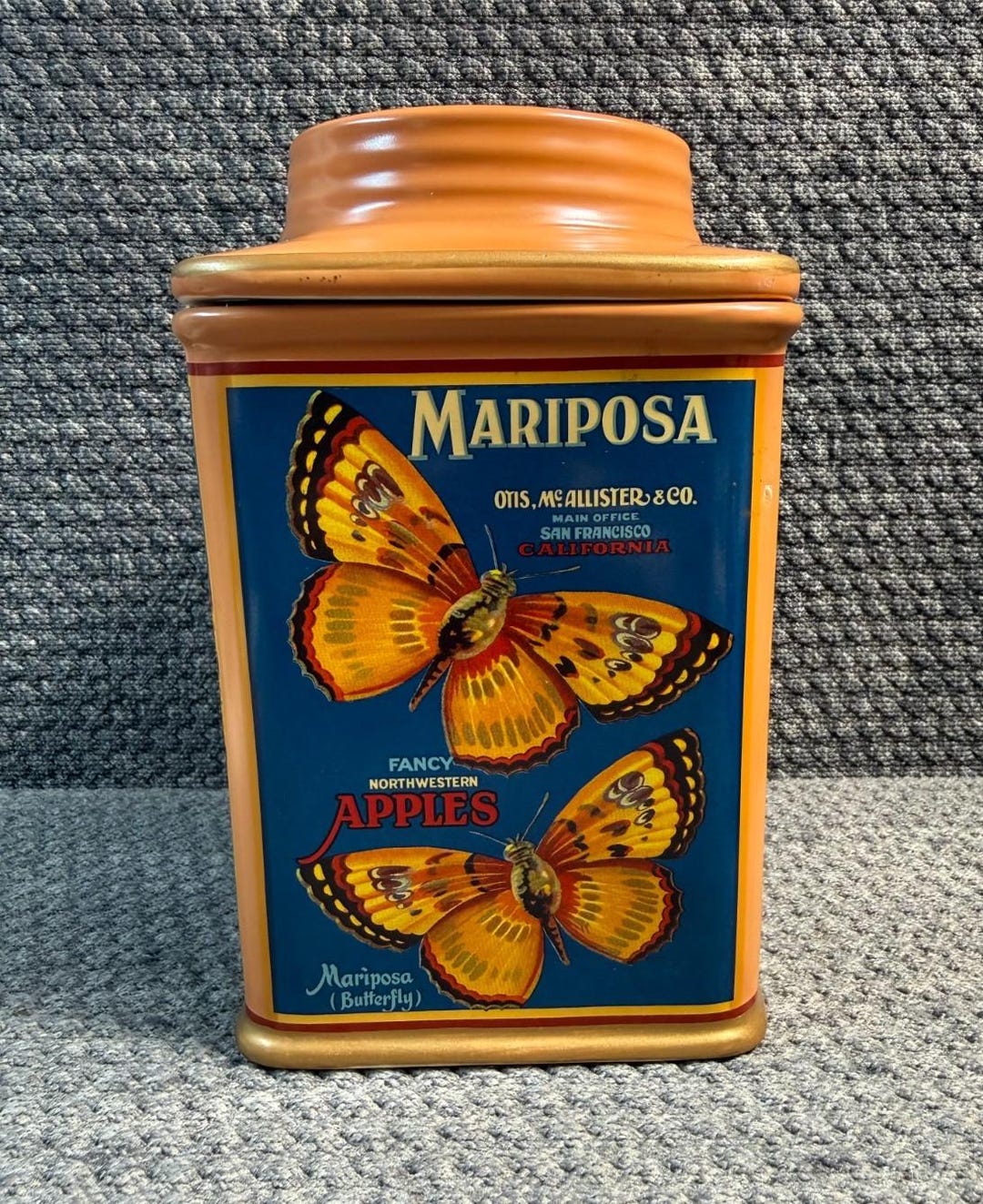 Oneida Vintage Label Collection Mariposa Apples & Butterfly Ceramic ...