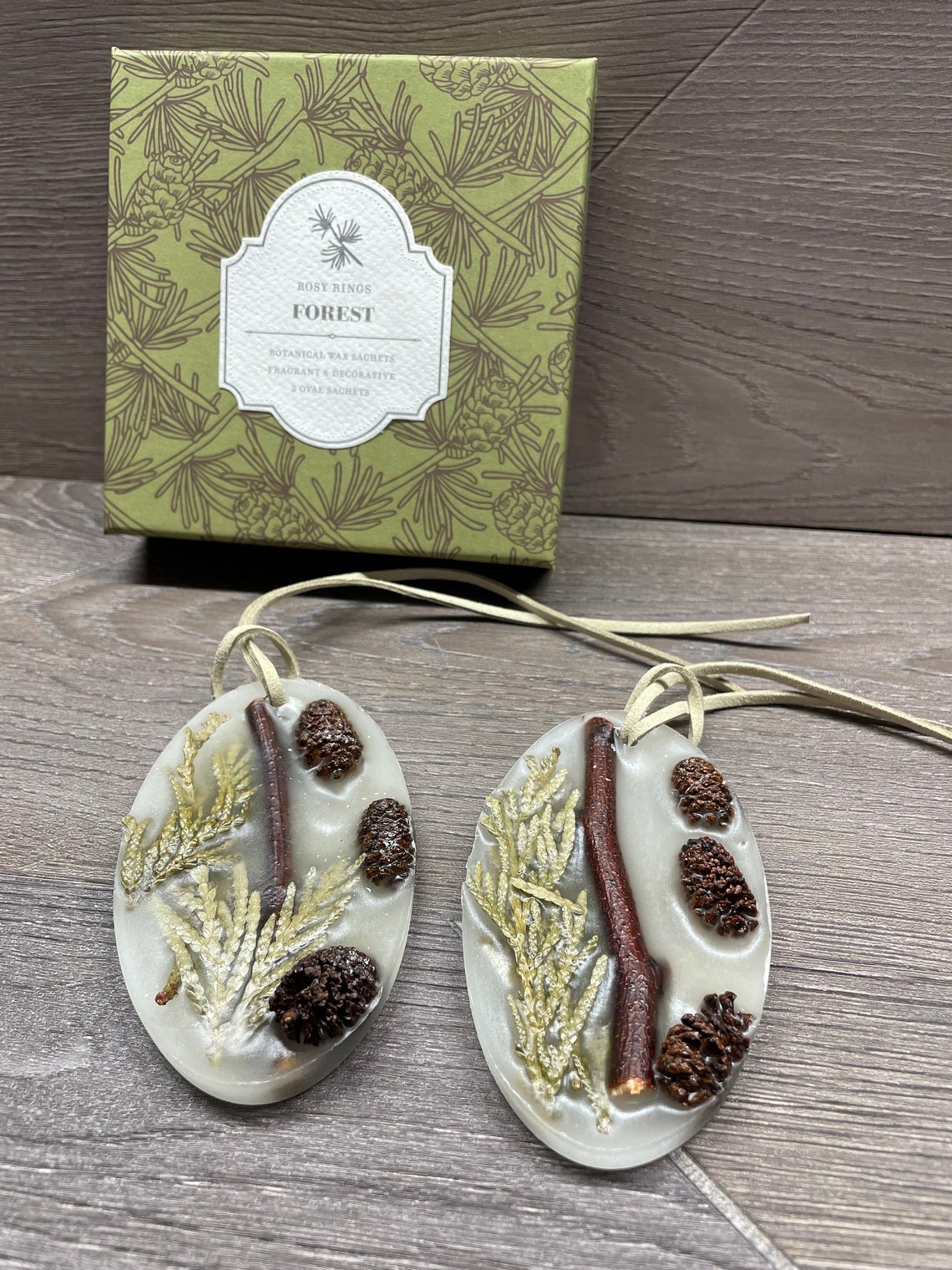 Rosy Rings Forest Botanical Wax Sachets, Oval, 2 per Box - Etsy