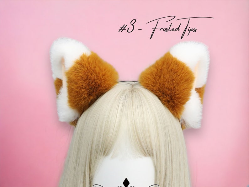 Furry Fox Ears With Bells - Bunny Ears Headband, Cat Ears Cosplay ...