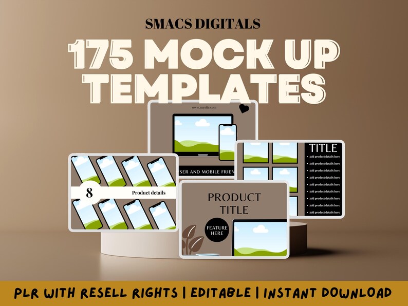 Mock up Editable Canva Mock up for Instagram Mock up for Etsy Mock up ...