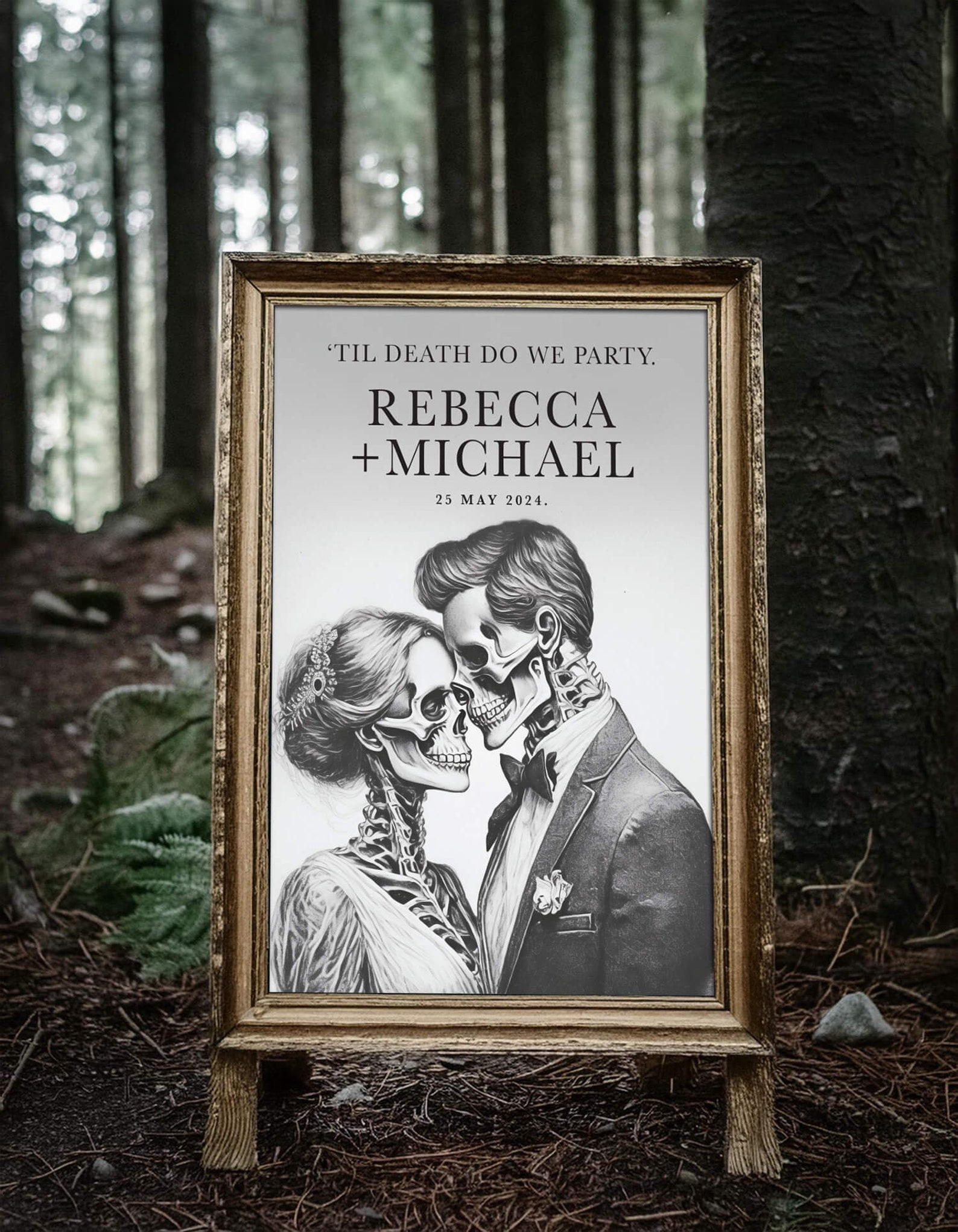 Goth Wedding Welcome Sign Template | Printable Welcome Sign | Goth ...