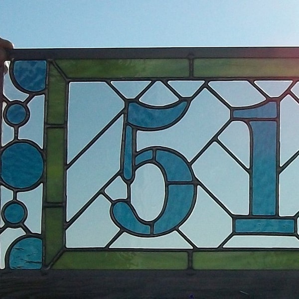 Stained Glass Numbers - Etsy