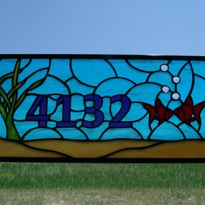 Custom Stained Glass Window Panels, Addresses and Family Names - Etsy