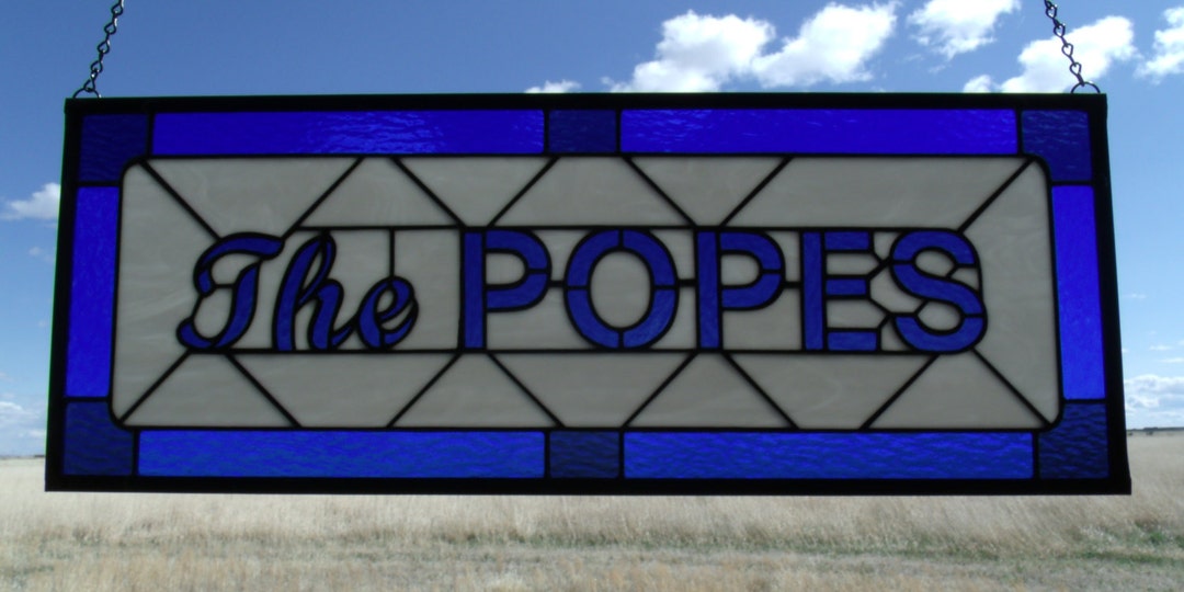 Custom Stained Glass, Family Name Art, Stained Glass Window Panel ...