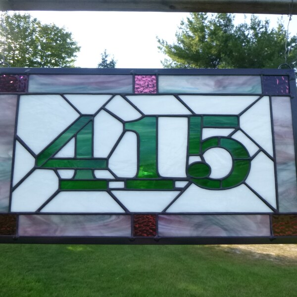 Stained Glass Numbers - Etsy