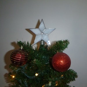 4 or 6 Inch Stained Glass Table Top Tiny Tree Topper - Etsy