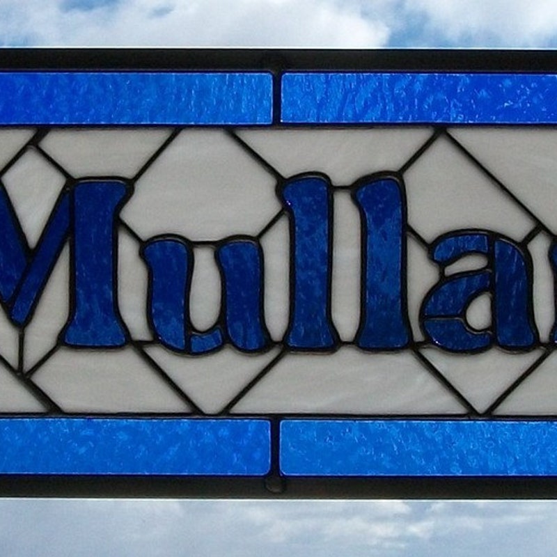 Stained Glass Sign - Etsy