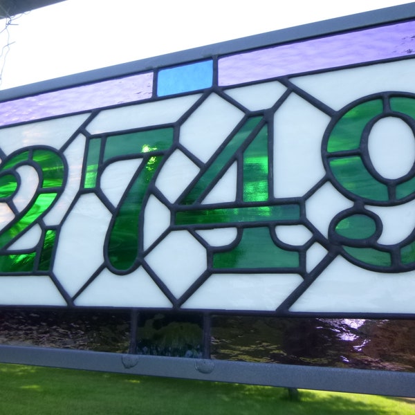 Stained Glass Numbers - Etsy