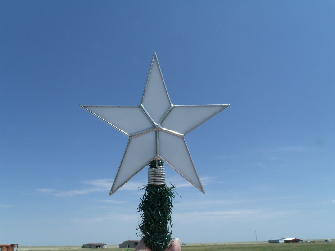 White Star Christmas Tree Topper - Etsy