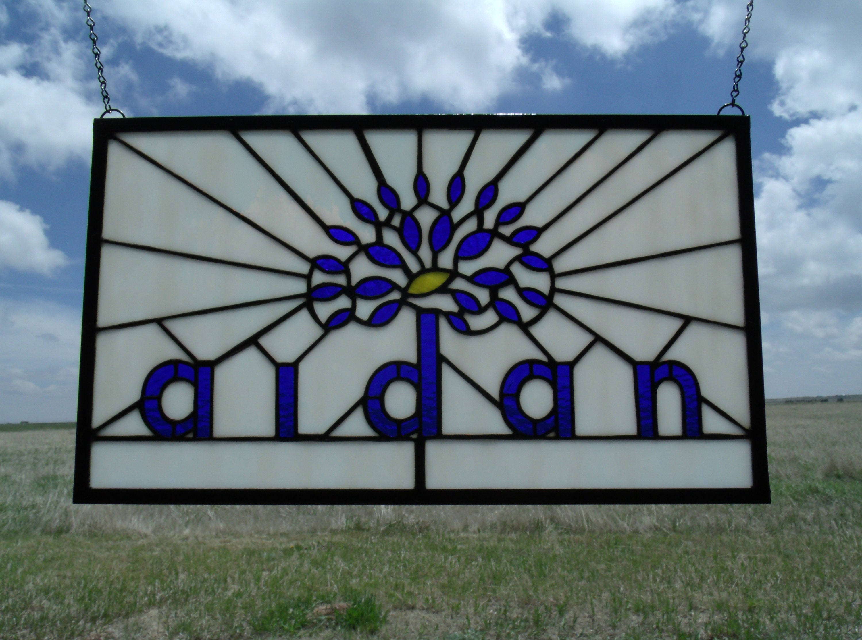 Stained Glass Business Logos Custom Signage Stained Glass | Etsy