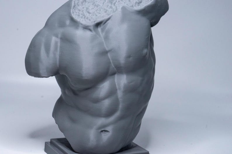Gaddi Torso Sculpture Statue, Male Artist Anatomy, Art Reference, Posed ...