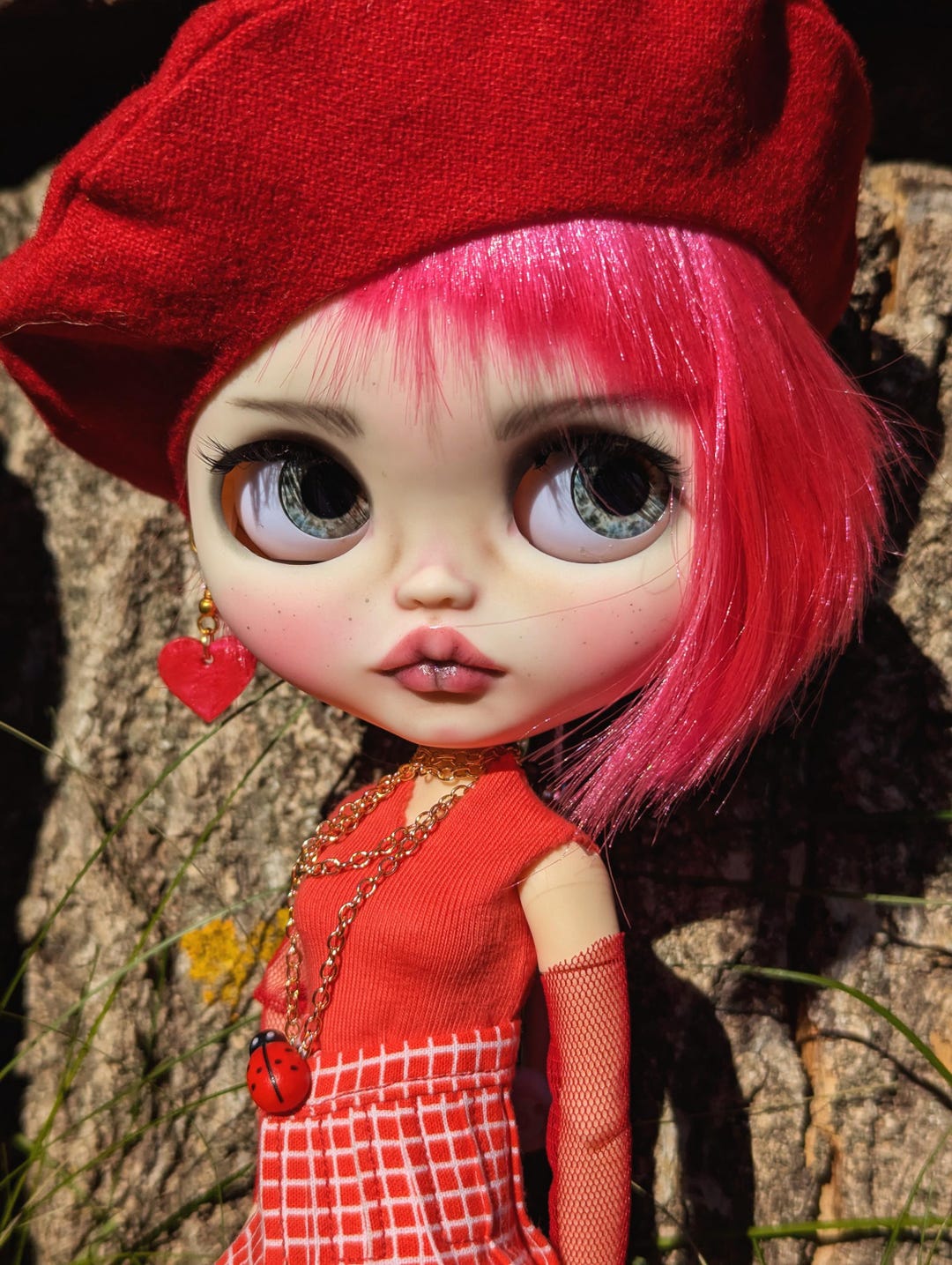 Custom Blythe Doll OOAK Amelie Handmade Art Doll Parisian Style Redhead ...