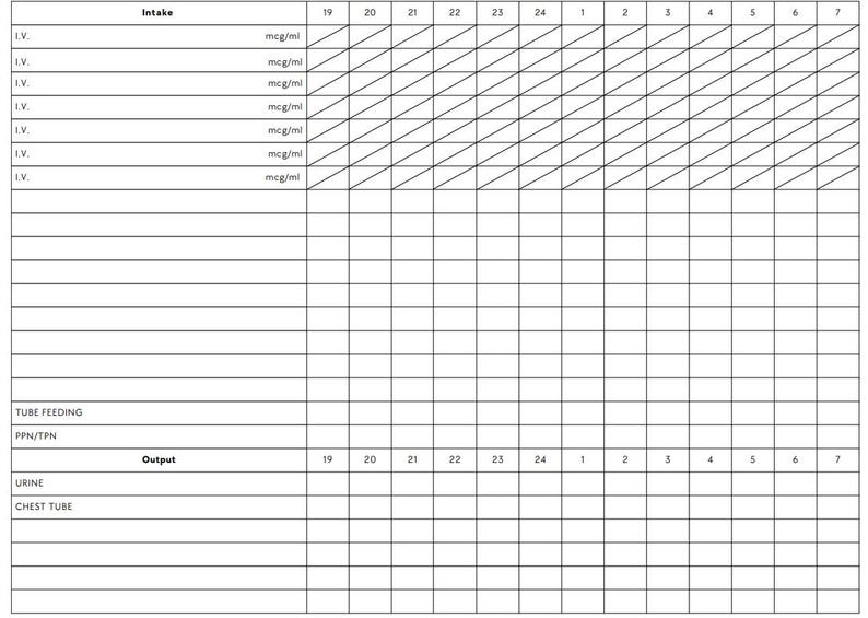 ICU Titration, Medication, and to Do Sheet - Etsy
