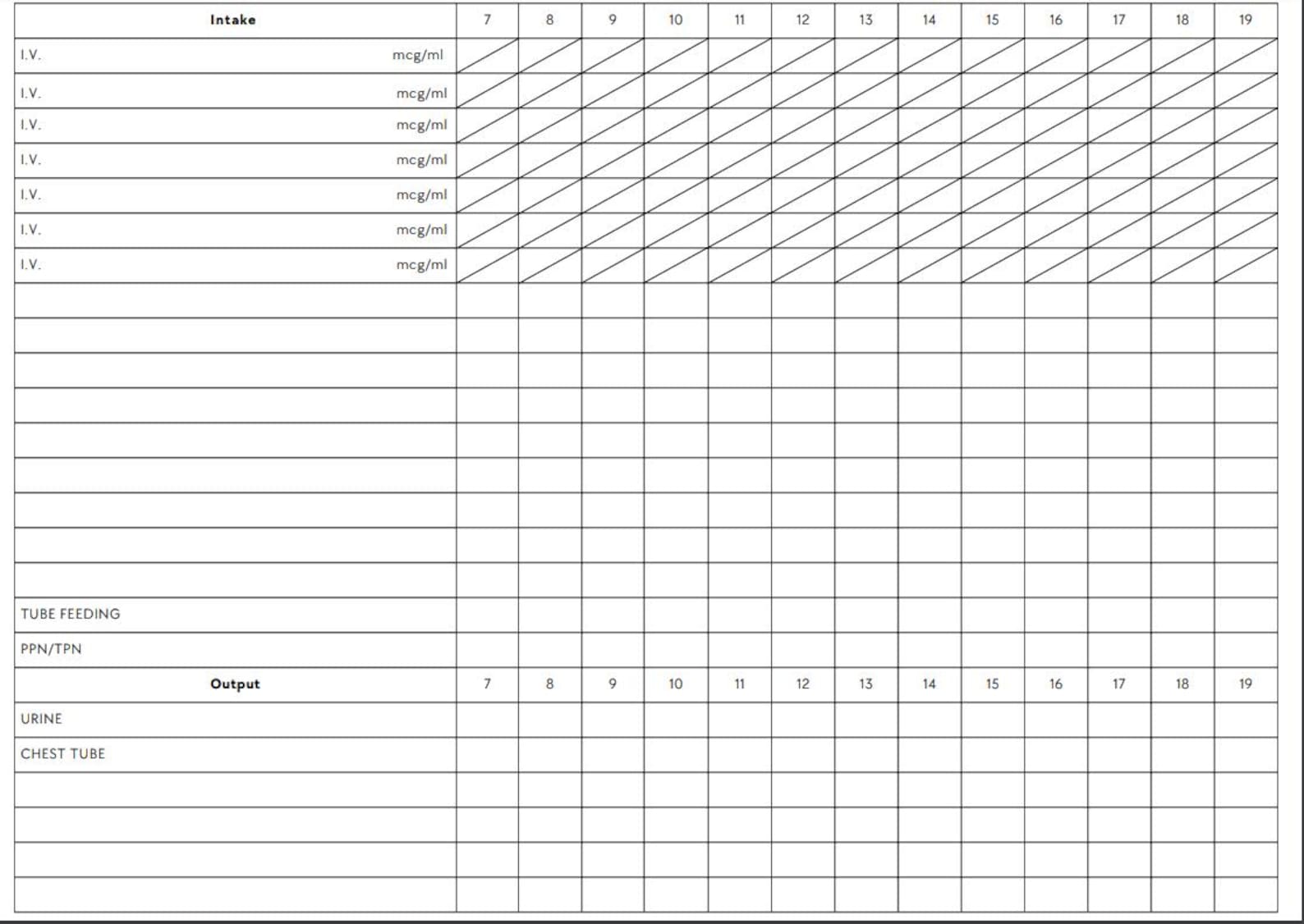 ICU Drip Titration Sheet AM/ PM - Etsy