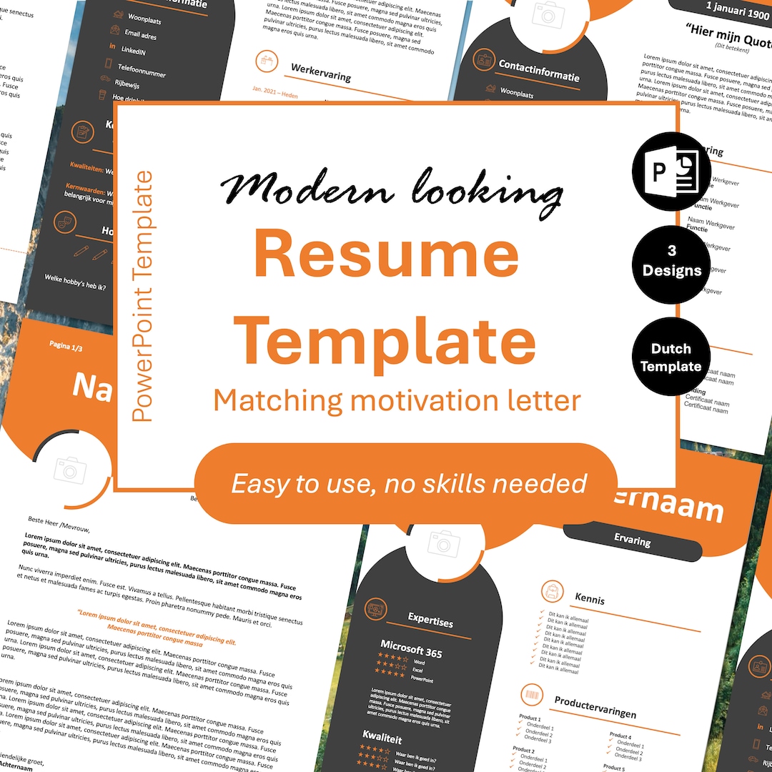 Modern Powerpoint Resume Powerpoint Template Professional Resumes ...