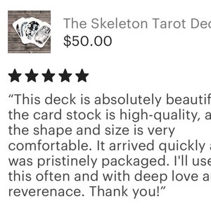 The Skeleton Tarot Deck, Indie Tarot, Hand Drawn Tarot, Christmas ...