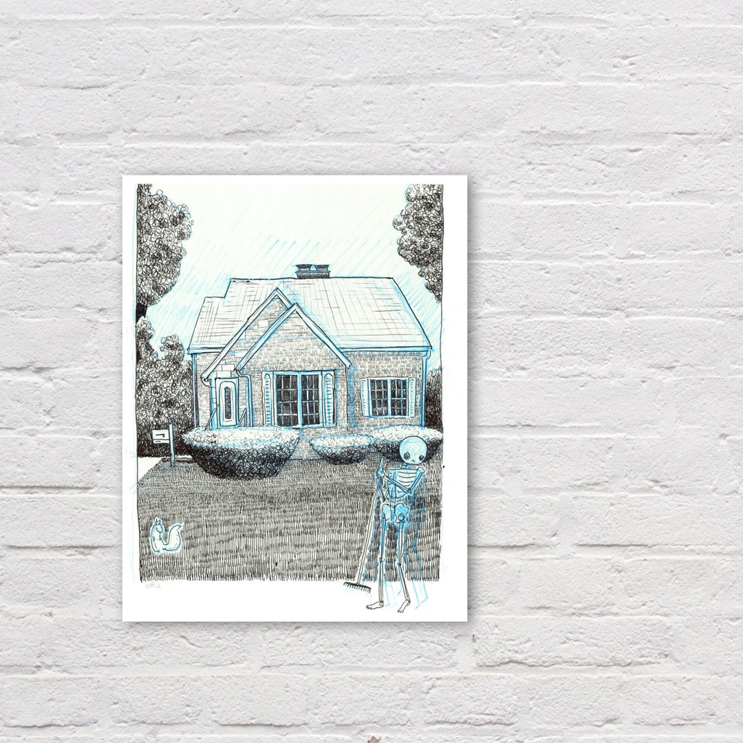 Custom House Portrait 8x10 Print Custom Collection Cat - Etsy