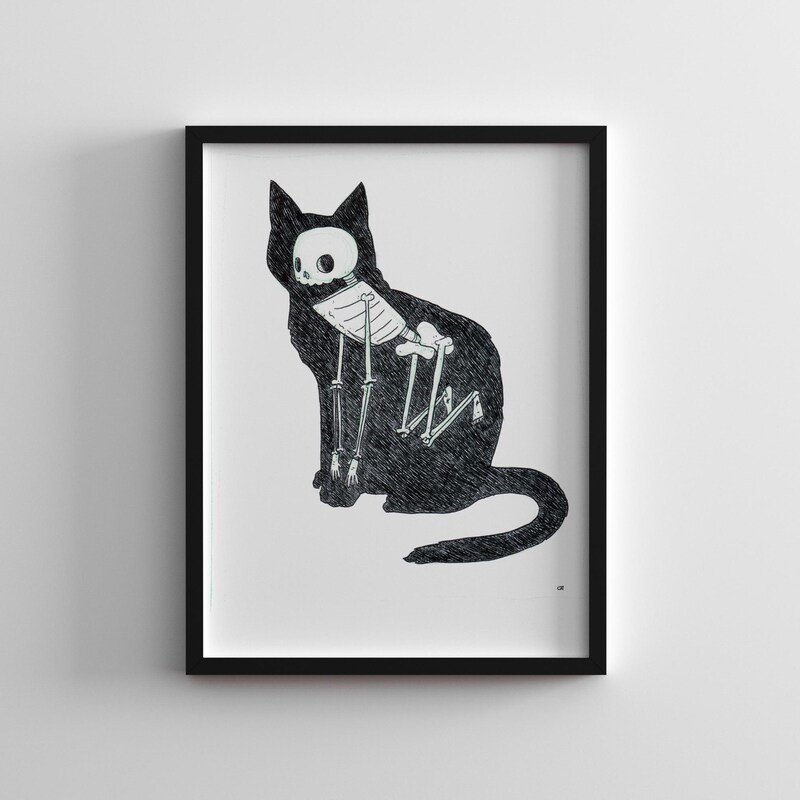 Cat Skeleton - Etsy