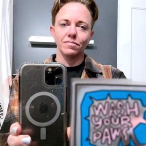 Cat Handwashing Sticker, "wash Your Paws", Fun Hygiene Reminder for ...