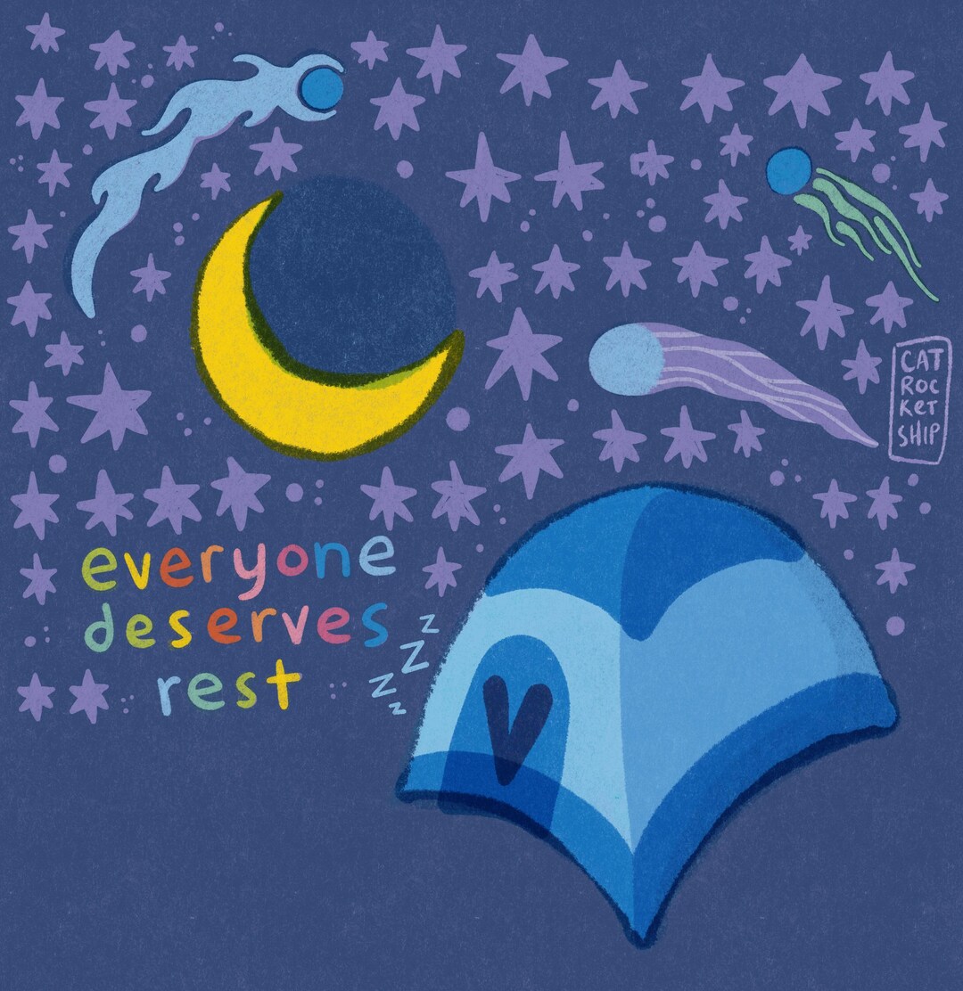 Right to Rest Sticker, Safety for Homeless People Sticker, Affordable ...
