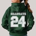 Personalized Graduation Hoodie Customize Graduate’s Name Jersey Style ...