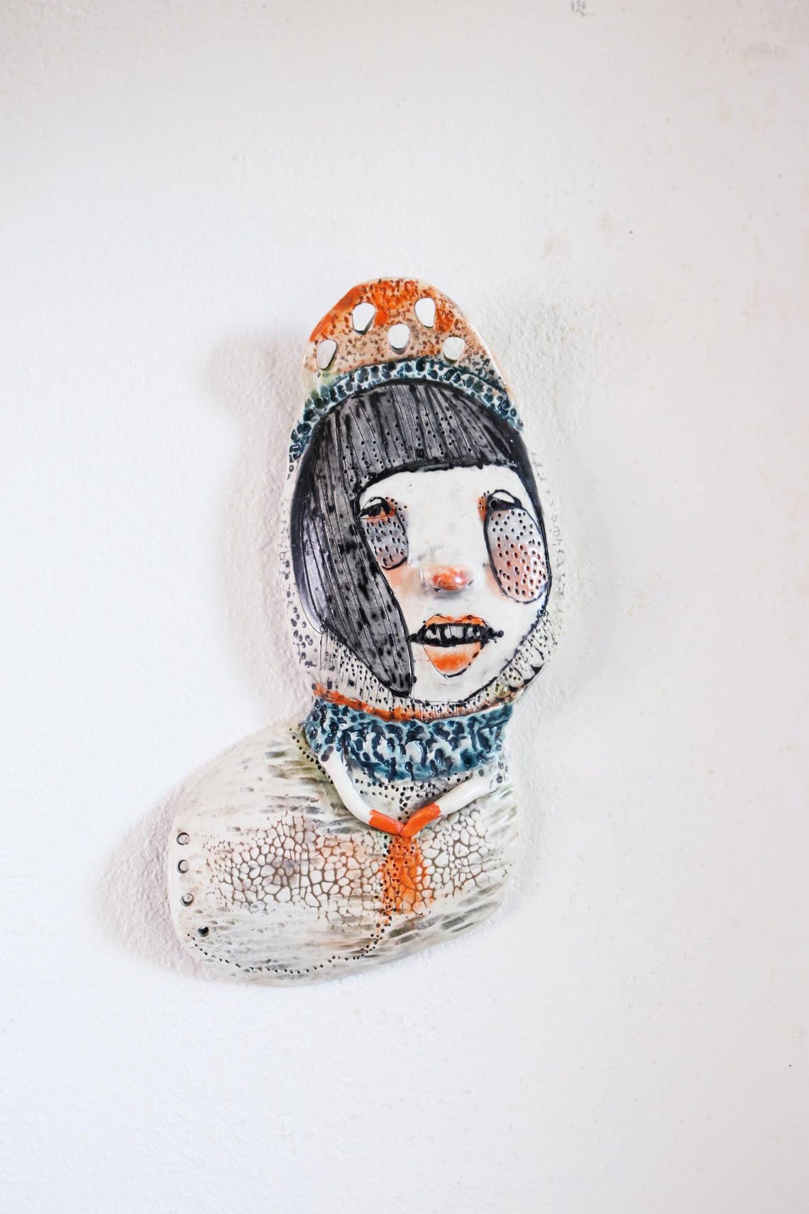 ORIGINAL OOAK Hand Built Collectable Ceramic Wall Art - Selma - Etsy