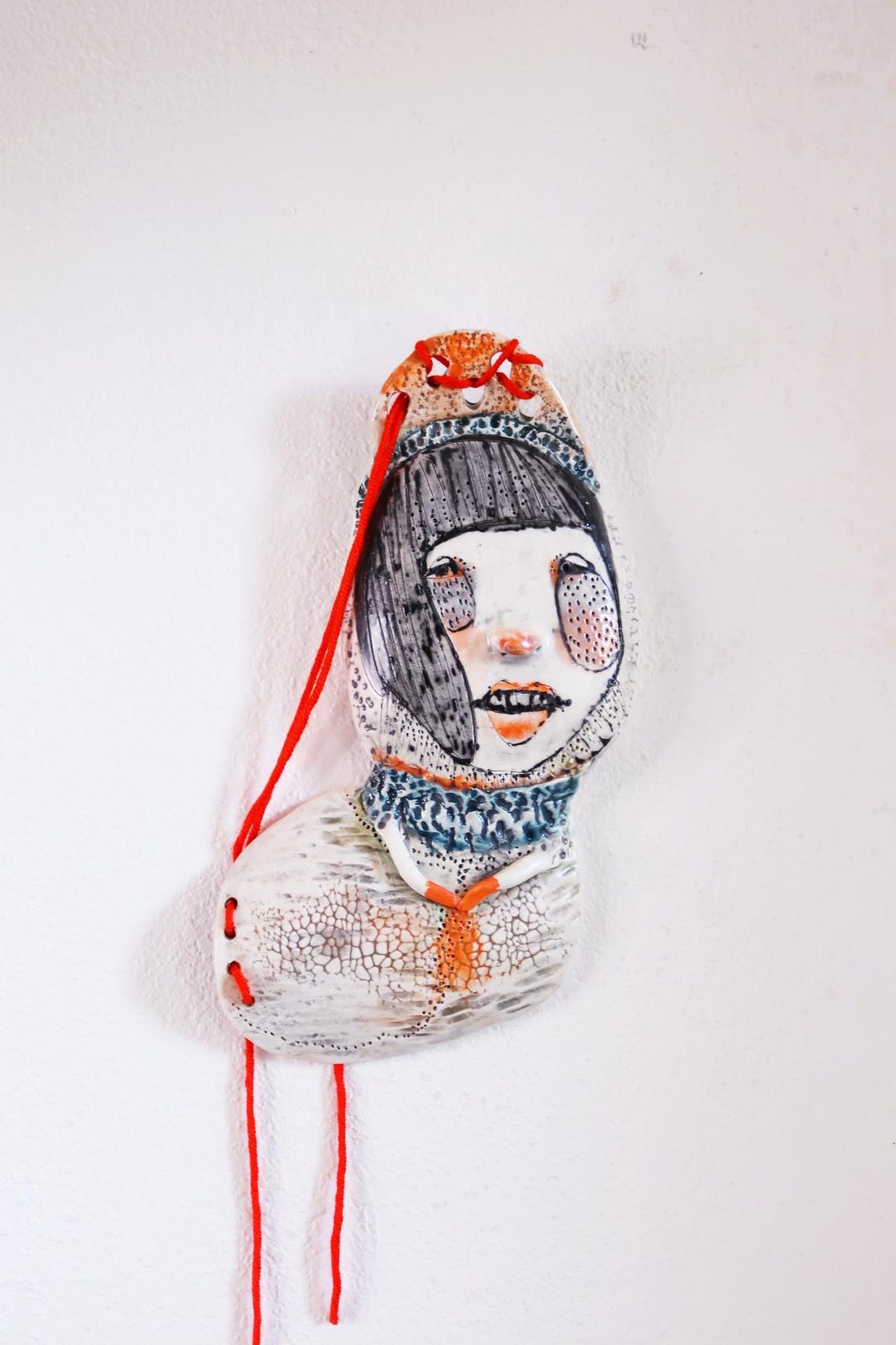 ORIGINAL OOAK Hand Built Collectable Ceramic Wall Art - Selma - Etsy