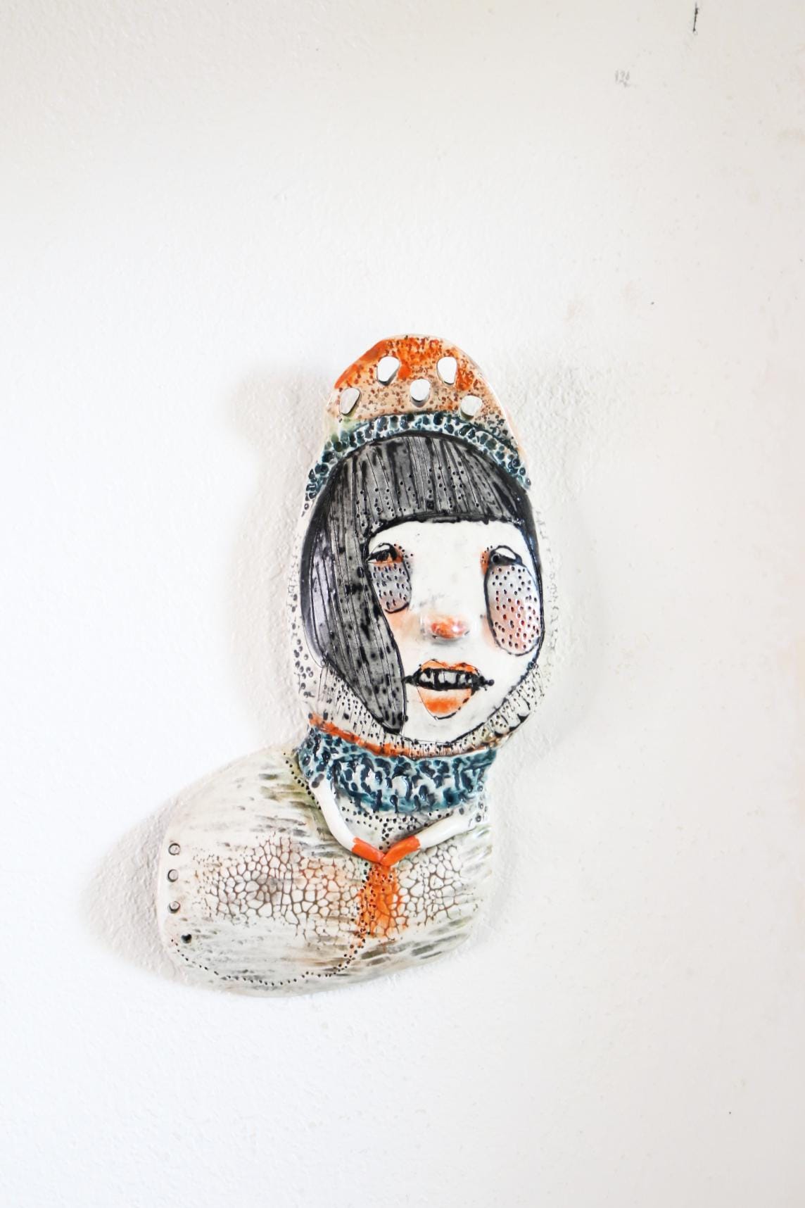 ORIGINAL OOAK Hand Built Collectable Ceramic Wall Art - Selma - Etsy