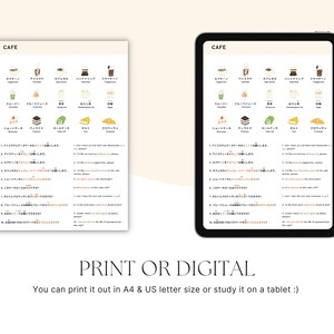 Cafe Japanese, Japanese Words, Japanese Phrases, Basic Japanese ...