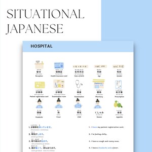 Hospital Japanese With Romaji, Situational Japanese, Japanese Learning ...