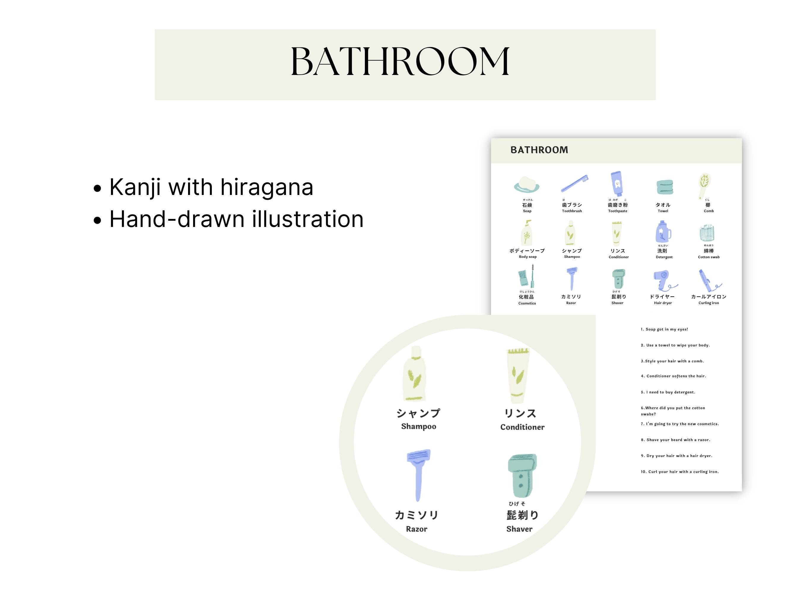 Bathroom Japanese, Japanese Words, Japanese Phrases, Basic Japanese ...