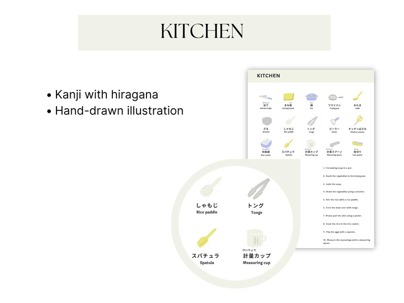 Kitchen Japanese, Japanese Words, Japanese Phrases, Basic Japanese ...