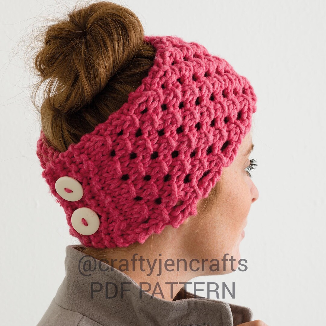 Super Bulky Knit Headband Pattern – Filigree Design (PDF Pattern) - Etsy
