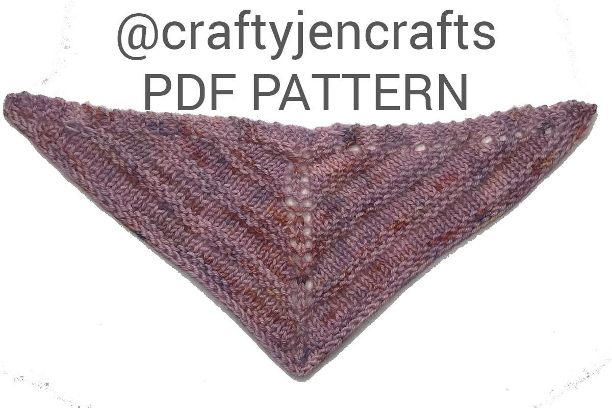 PDF PATTERN - Top-down Wedge Shawl KNITTING Pattern Recipe - Etsy
