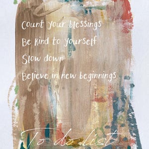 Positive Thinking Poster for Housewarming Gifts for Her Anxiety Relief ...