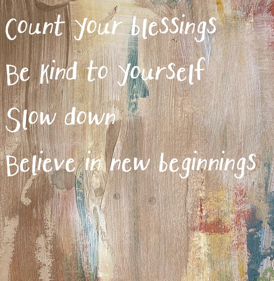 Positive Thinking Poster for Housewarming Gifts for Her Anxiety Relief ...